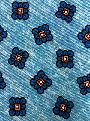 Kiton Floral-print Silk-twill Tie