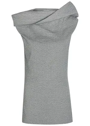 Issey Miyake Allow Draped Paper-blend Top