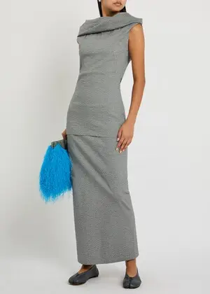 Issey Miyake Allow Draped Paper-blend Top
