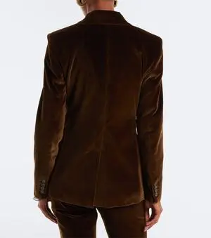 Etro Double-breasted Cotton Velvet Blazer
