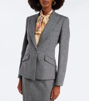 Etro Wool And Silk-blend Blazer