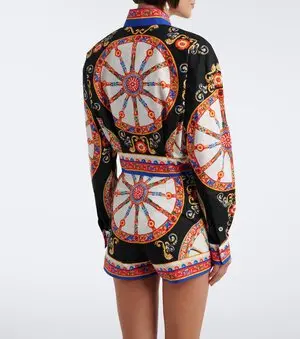 Dolce & Gabbana Carretto Cropped Cotton Shirt