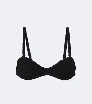 AYA MUSE Kena Knitted Cotton Bra Top - Black