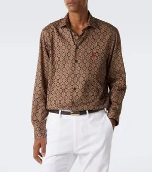 Etro Printed Cotton Poplin Shirt
