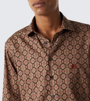 Etro Printed Cotton Poplin Shirt