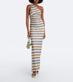 Missoni Zigzag Wedge Sandals With Buckle Fastening