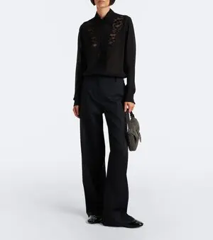 Fendi Studded Leather Monk Strap Shoes