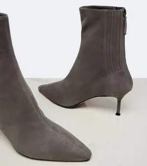 AQUAZZURA Saint Honore Suede Ankle Boots