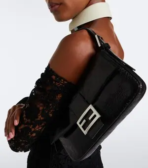 Fendi Baguette Small Leather Shoulder Bag