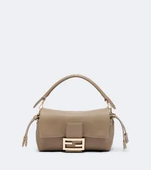 Fendi Baguette Small Leather Shoulder Bag - Brown