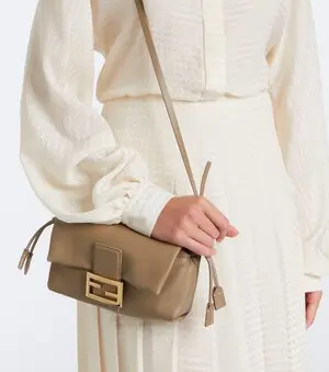 Fendi Baguette Small Leather Shoulder Bag