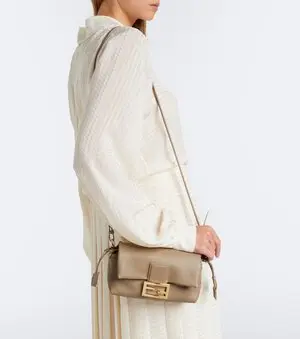 Fendi Baguette Small Leather Shoulder Bag