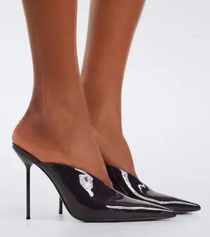 Paris Texas Lidia Patent Leather Mules - Purple