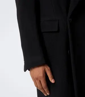 LARDINI Double-breasted Virgin Wool Coat