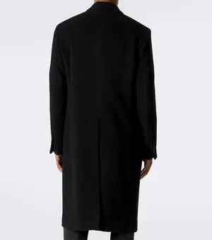 LARDINI Double-breasted Virgin Wool Coat