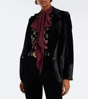 Etro Beaded Velvet Vest