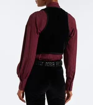 Etro Beaded Velvet Vest