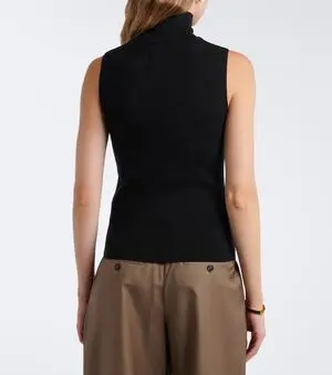 Extreme Cashmere N°502 Cotton And Cashmere Turtleneck Top