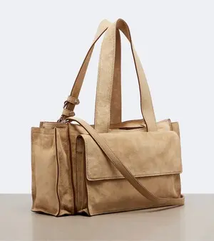Miu Miu Utilitaire Suede Shoulder Bag