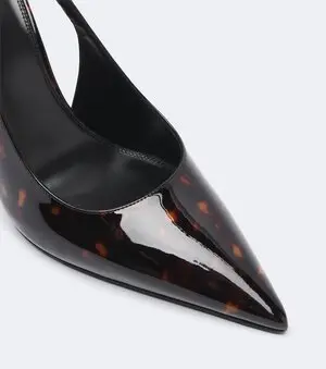 Paris Texas Lidia Patent Leather Slingback Pumps