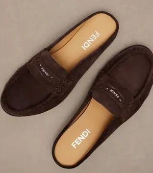 Fendi Suede Mules