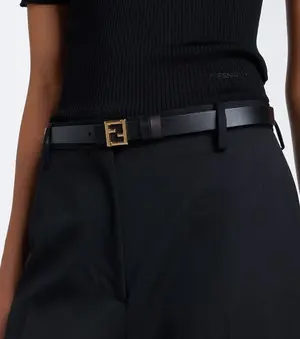 Fendi Ff Leather Belt