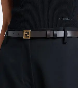 Fendi Ff Leather Belt