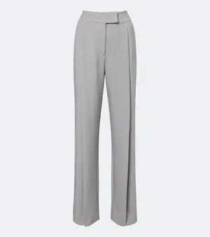 THE SEI Crepe Wide-leg Pants - Grey