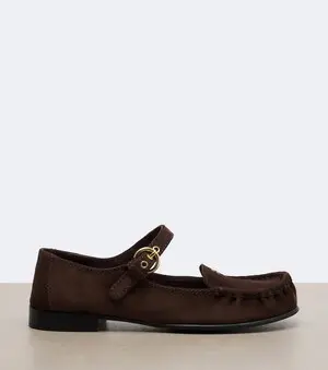 Miu Miu Suede Ballerina Flats