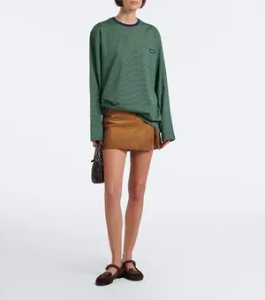Miu Miu Suede Ballerina Flats