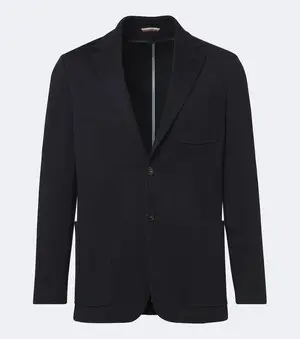 Canali Single-breasted Wool Blazer - Blue