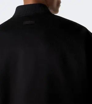 LARDINI Virgin Wool Bomber Jacket