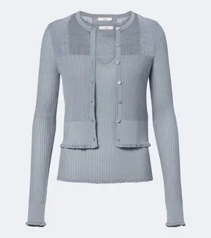 Chloé Knitted Wool Cardigan And Tank Set