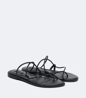 A.emery Silas Leather Sandals - Black
