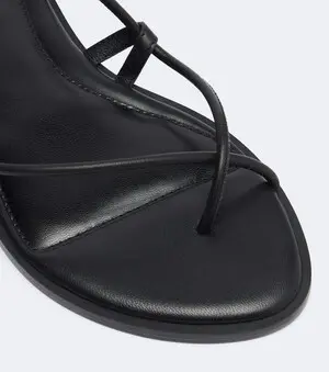 A.emery Silas Leather Sandals - Black