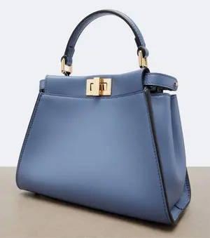 Fendi Peekaboo Mini Leather Top-handle Bag