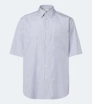 Saint Laurent Cassandre Striped Cotton Shirt - Multicoloured