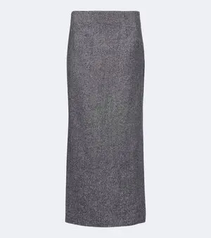 Etro Wool And Silk-blend Maxi Skirt
