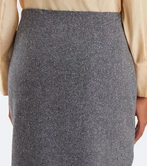 Etro Wool And Silk-blend Maxi Skirt