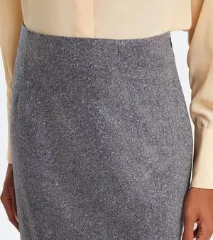 Etro Wool And Silk-blend Maxi Skirt