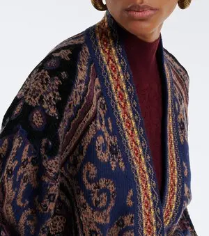 Etro Jacquard Wool-blend Kaftan