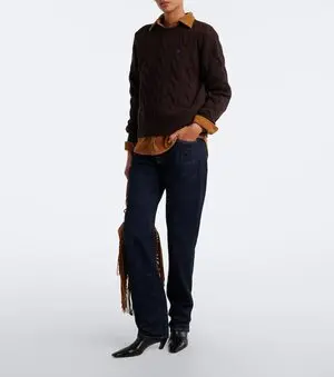Polo Ralph Lauren Cable-knit Wool And Cashmere Sweater