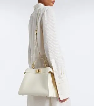 Fendi Peekaboo Small Leather Top-handle Bag
