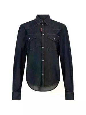 Dsquared2 Dark-shirting Western Shirt - Blue