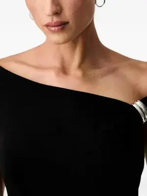 Guess Hardware Detail Off-shoulder T-shirt
