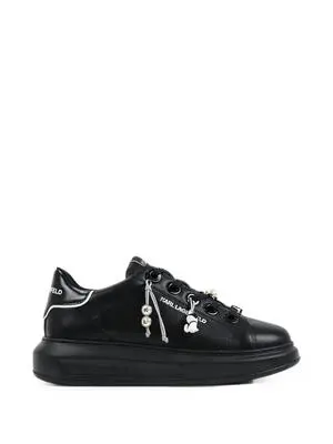 Karl Lagerfeld Faux-pearl Embellished Sneakers - Black