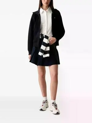 Lacoste Logo-patch Zip-up Hoodie - Black