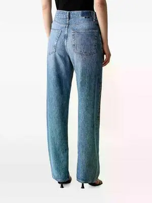 Liu Jo Leopard-pattern Rhinestone-embellished Jeans
