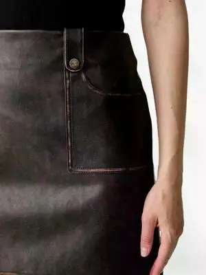 Liu Jo Faded-effect Logo-button Skirt