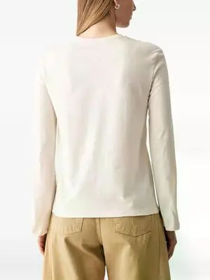 Liu Jo Logo Embroidered Long Sleeve T-shirt
